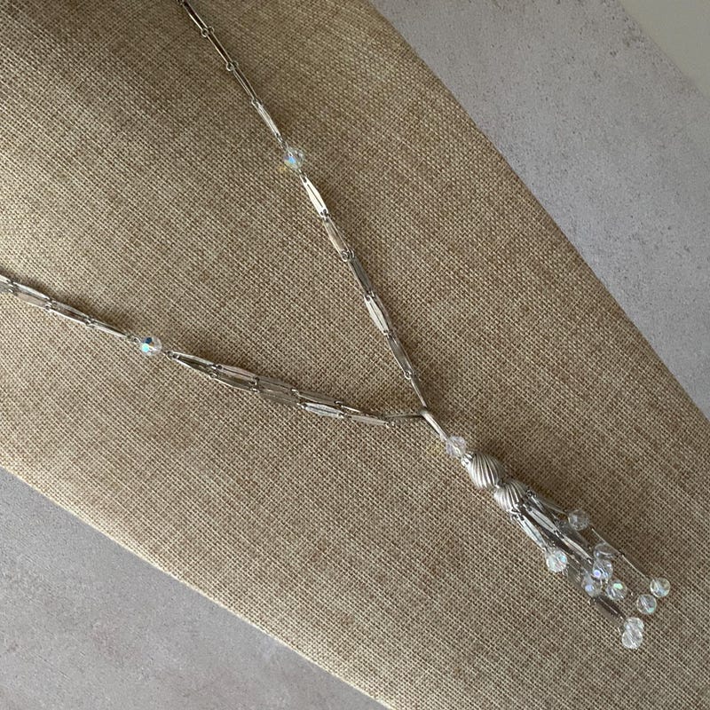 Vintage 60s Long Necklace - Etsy
