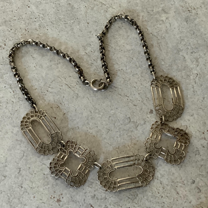Art Deco Filigree Choker - Etsy
