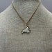 Mixed Metal Taurus Pendant Necklace on Gold Tone Chain - Etsy