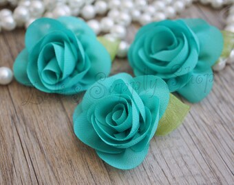 Green Rose Fabric - Etsy