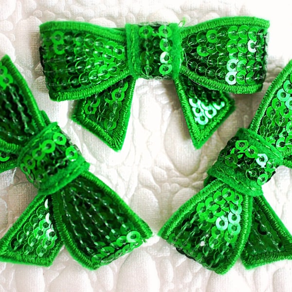Mini Sequin Bow - Etsy
