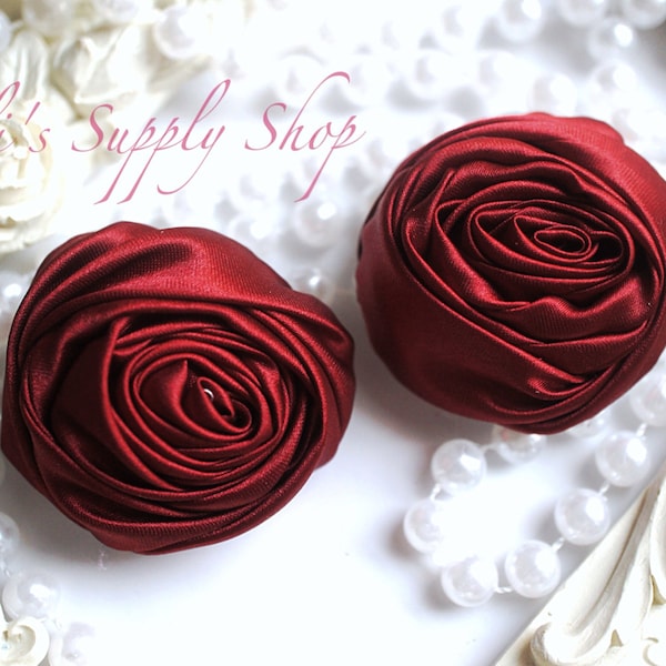 Satin Ribbon Roses - Etsy