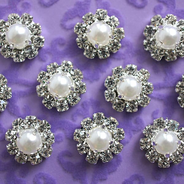 Rhinestone Buttons - Etsy