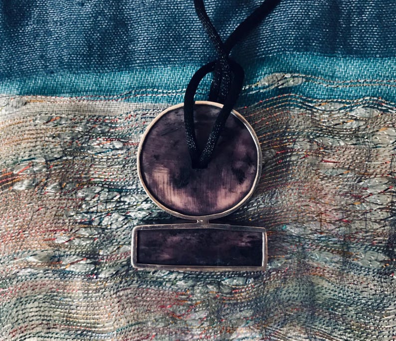 Janice Lee Ripley Vintage Tribal Yak Bone Pendant: Sterling Silver ...