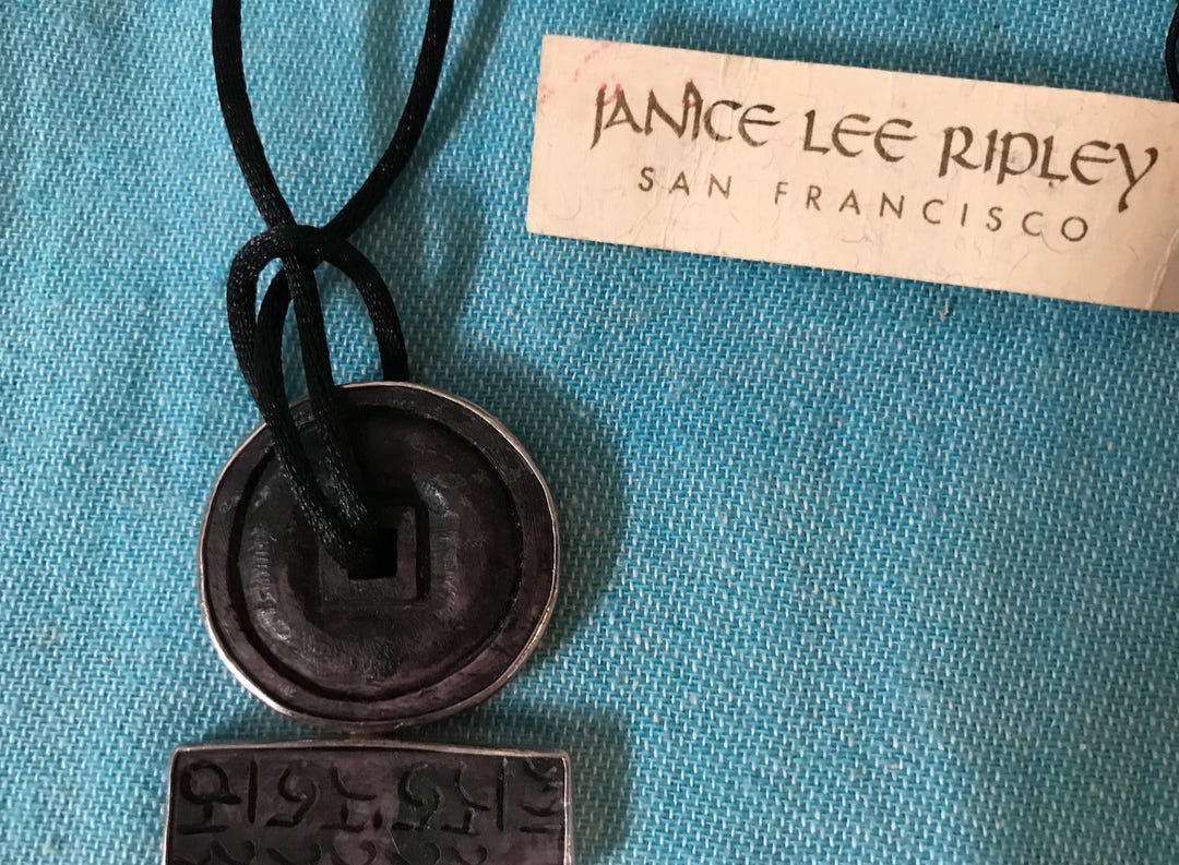 Janice Lee Ripley Vintage Tribal Yak Bone Pendant: Sterling Silver ...