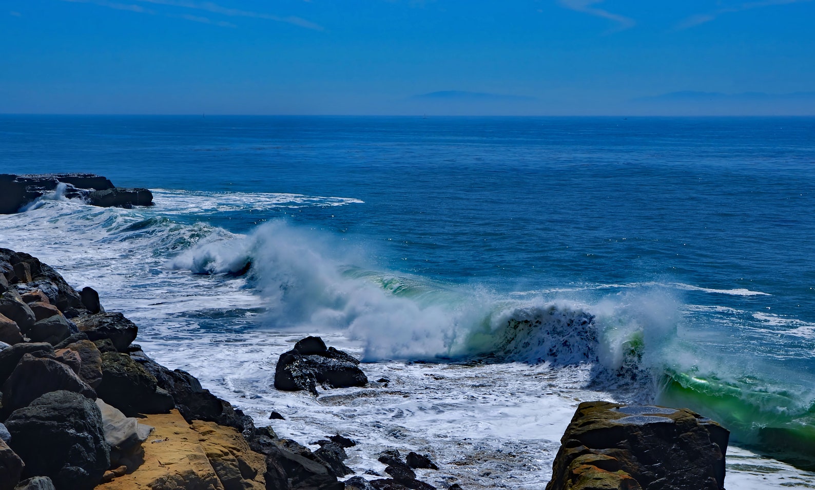 High Surf Wave Action, Ocean Waves Photo Print, High Surf Ocean Wall ...