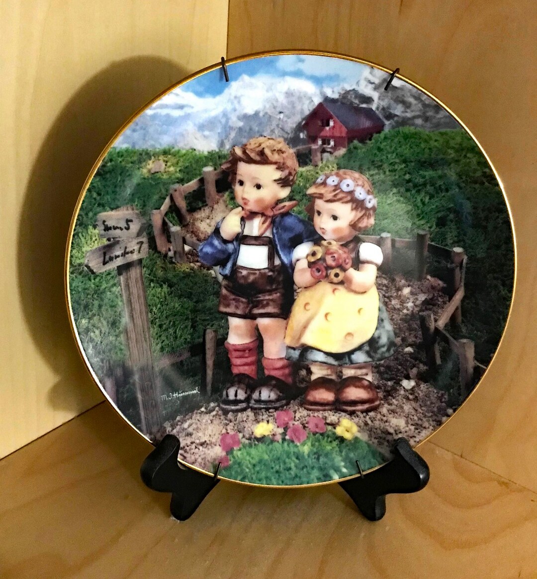 Hummel Limited Edition Plate: Country Crossroads, Danbury Mint 1990 - Etsy