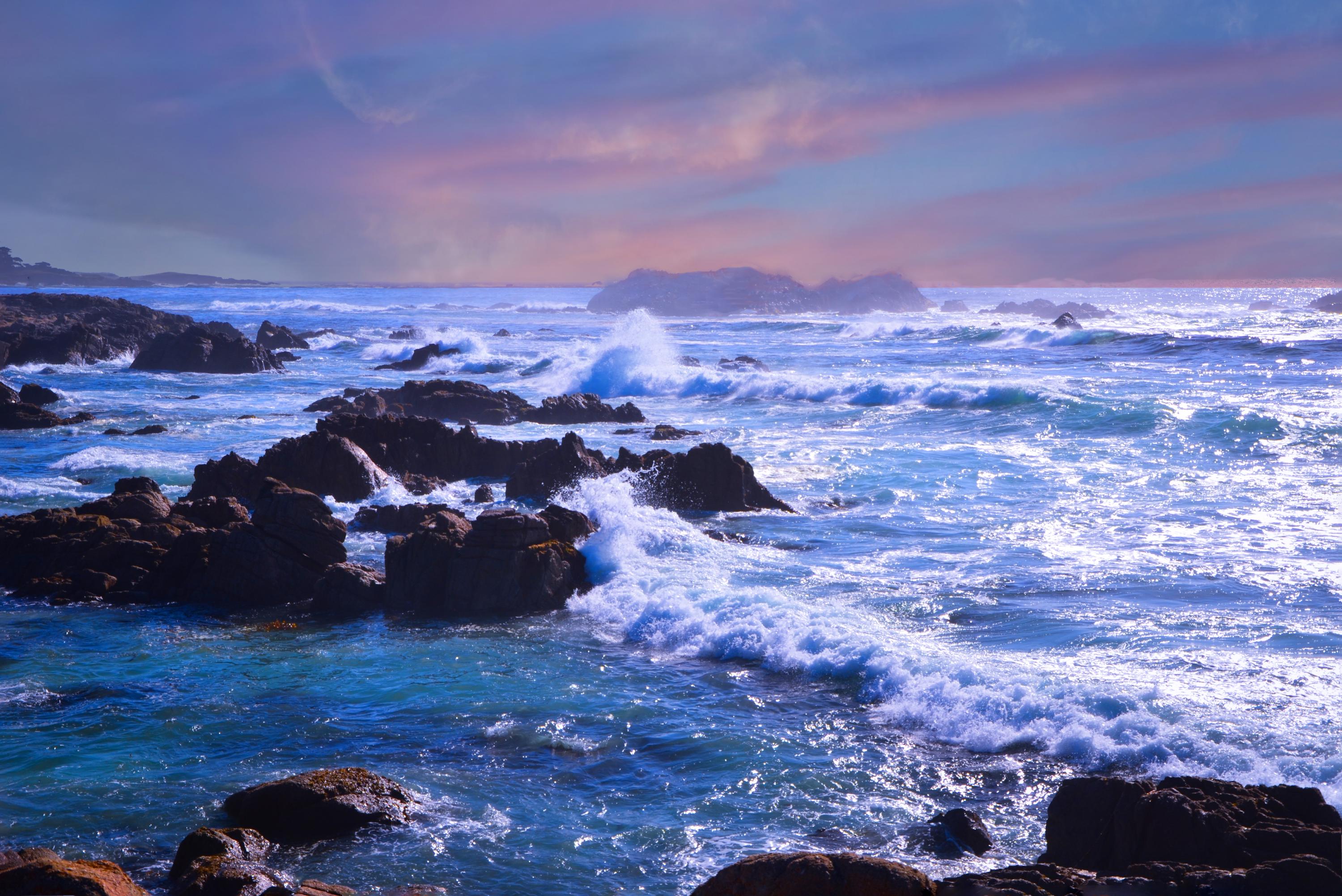 Restless Seas Stormy Waves Instant Download Photo, 17 Mile Carmel by the Sea CA, Digital Photo ...