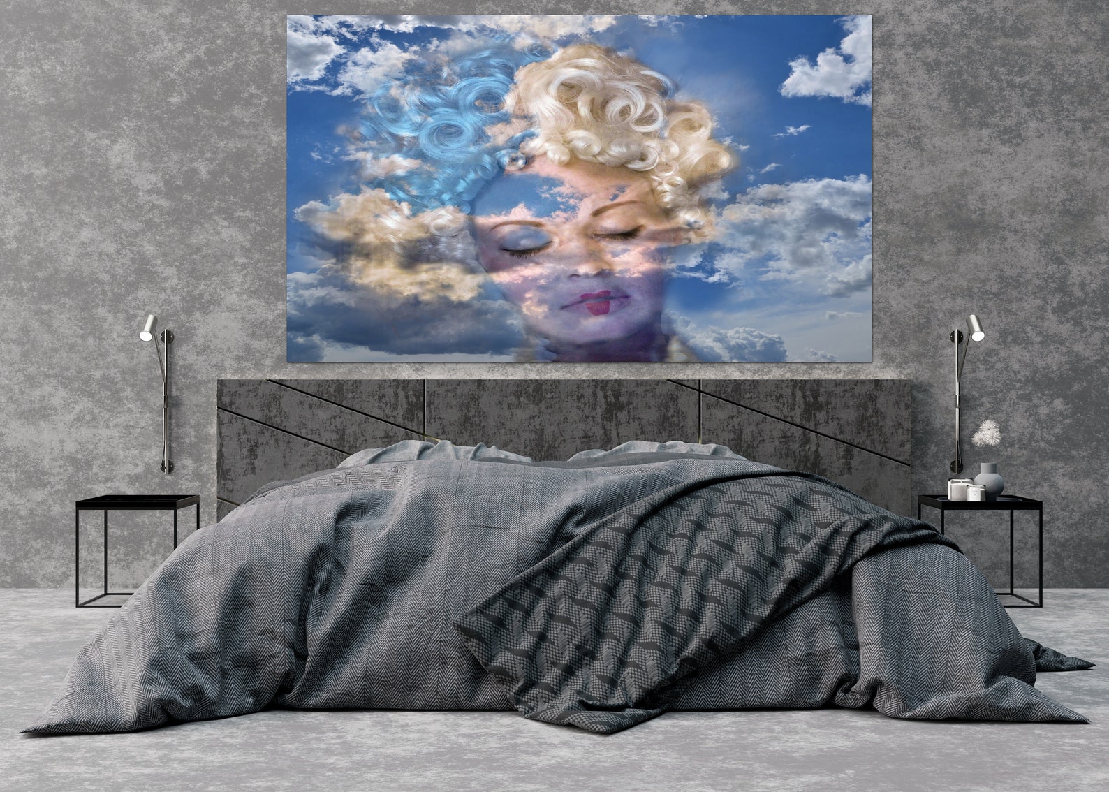 Cosplay in the Clouds Abstract Art, Cosplay Female Face Rococo Photo ...