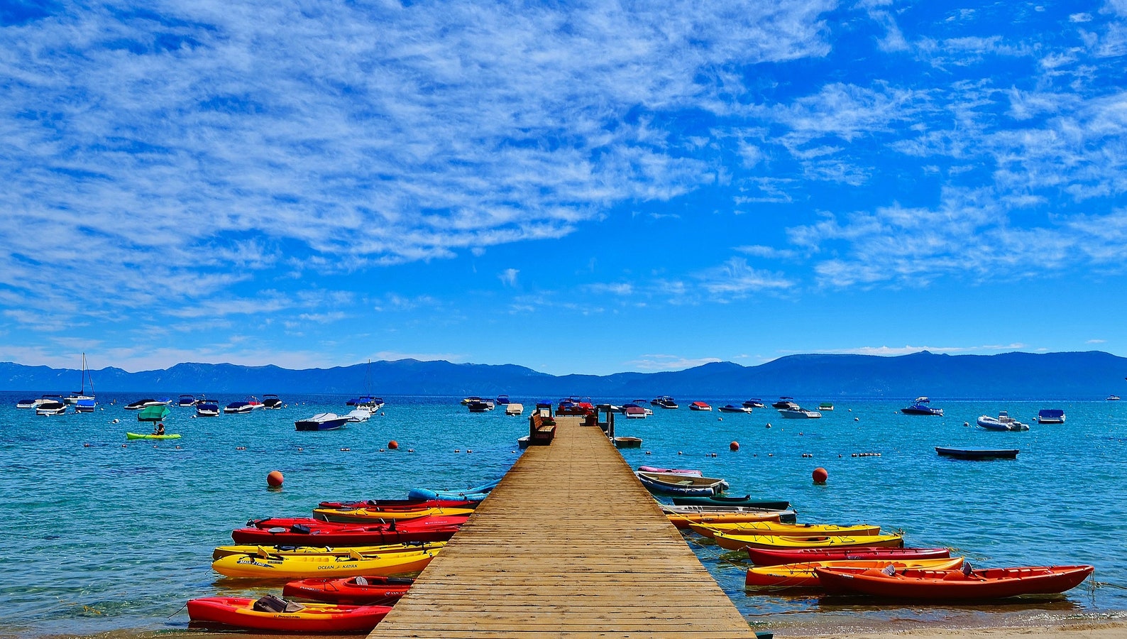 Lake Tahoe Infinity Pier, Rubicon Bay, Kayaks Dock, Lake Tahoe, Rubicon ...
