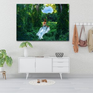 Runaway Bride Gallery Art Photo Print Forest Bride Art is - Etsy