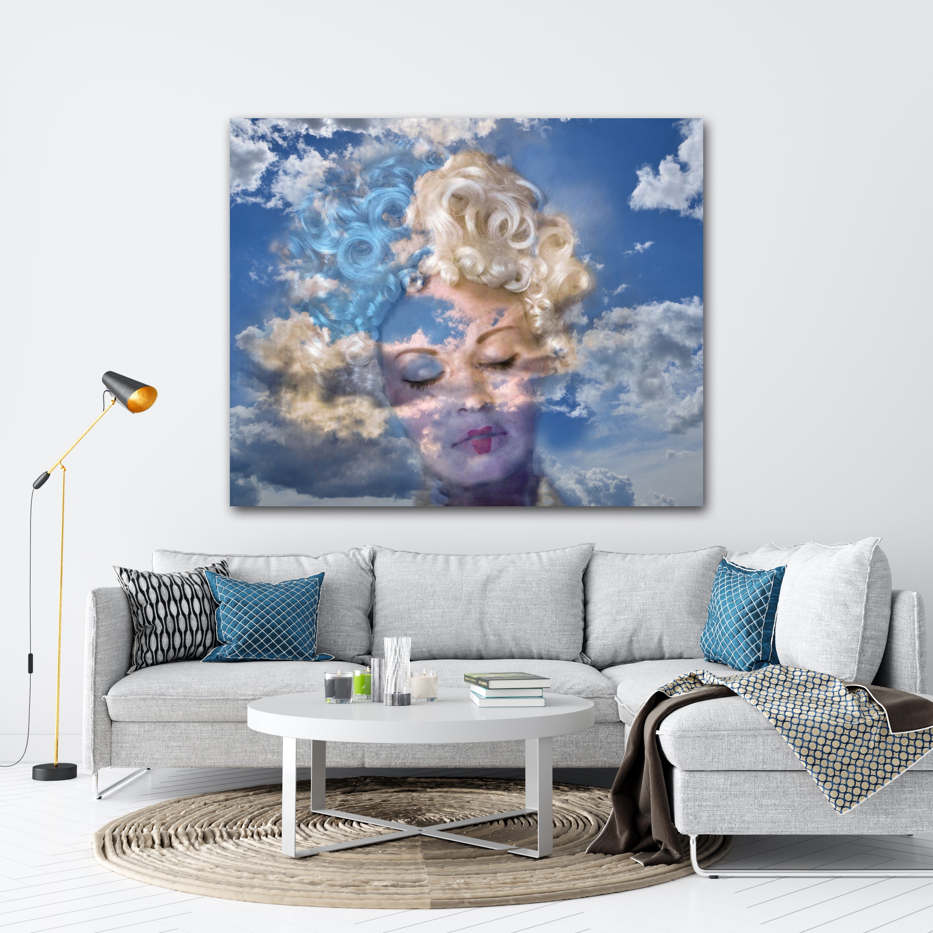 Cosplay in the Clouds Abstract Art, Cosplay Female Face Rococo Photo ...