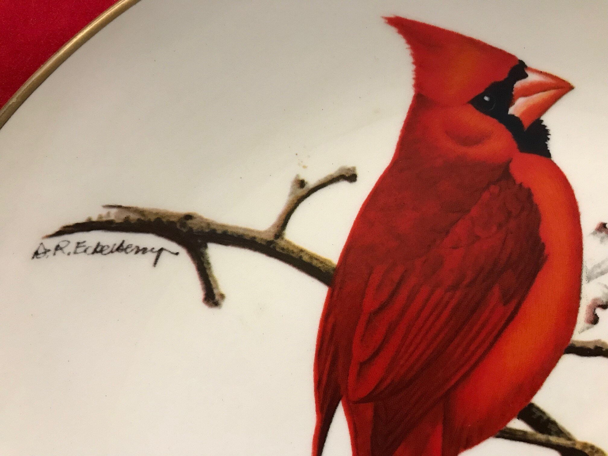 Red Cardinal Collectible Plate, Beautiful Avon Vintage Limited Edition ...