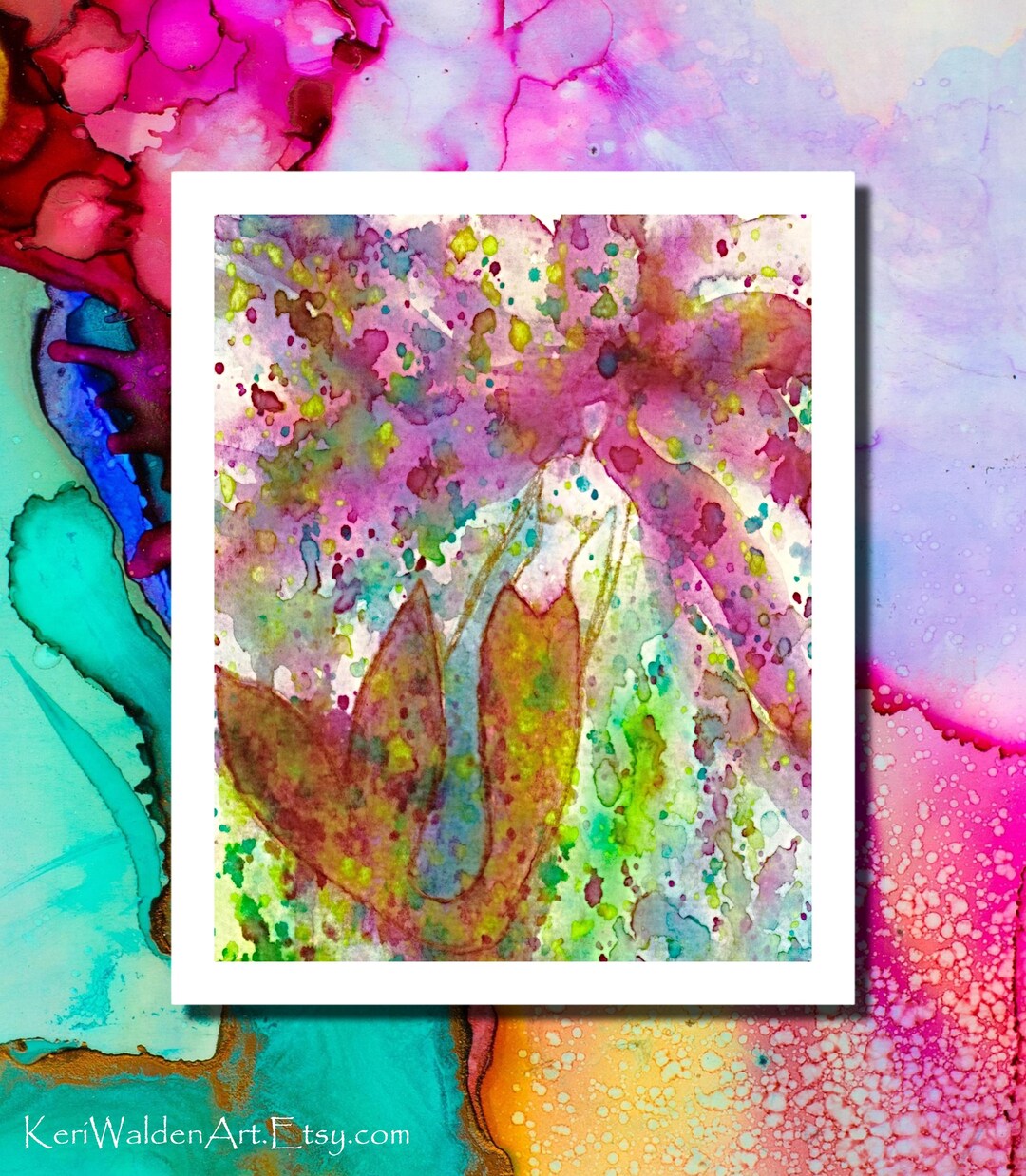 Abstract Mermaid Giclee Print, Living Room/bedroom Decor, Print of ...