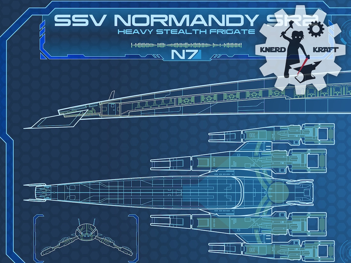 SSV Normandy SR2 Mass Effect 36 X 11.75 panoramic Print - Etsy
