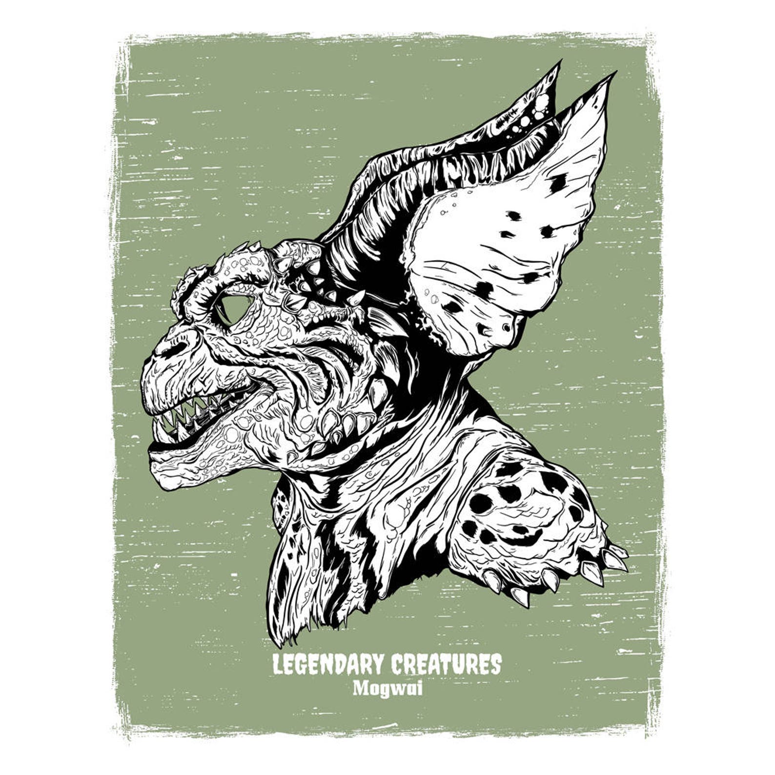 Mogwai gremlin Legendary Creatures Art 8x10 - Etsy