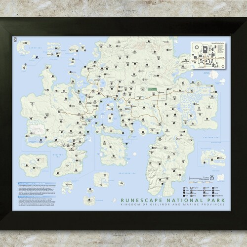 Thedas dragon Age National Park Style Map 16x20 Poster - Etsy