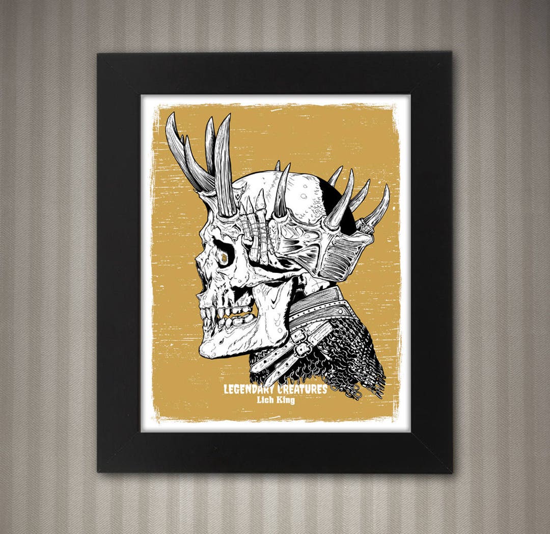 Lich King Legendary Creatures Art 8x10 - Etsy