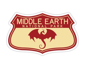 Middle Earth Sticker - Etsy