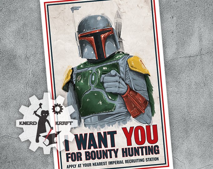 Star Wars Bounty Hunter Recruitment Print 11x17 - Etsy