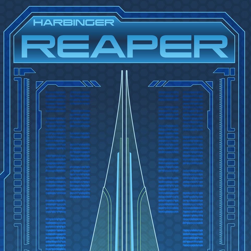 Harbinger Reaper Mass Effect 36 X 11.75 panoramic Print - Etsy Sweden