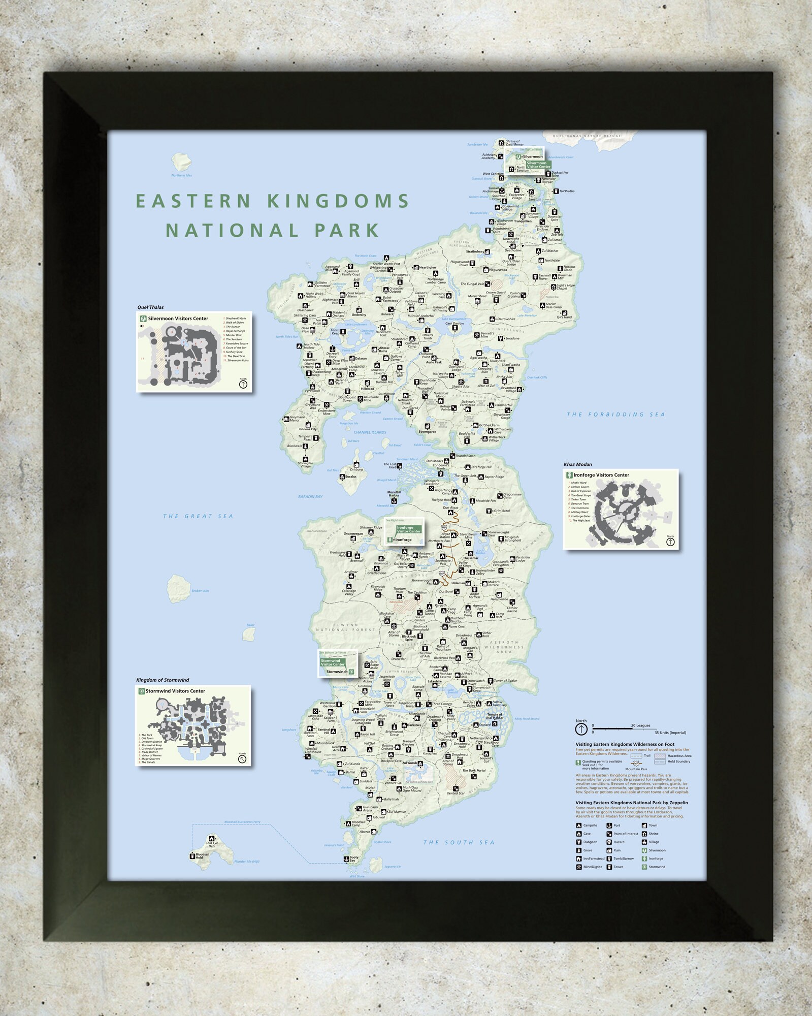 World Of Warcraft Eastern Kingdoms Map Fanart By