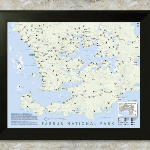 Jurassic National Park Map 16x20 Poster isla Nublar | Etsy