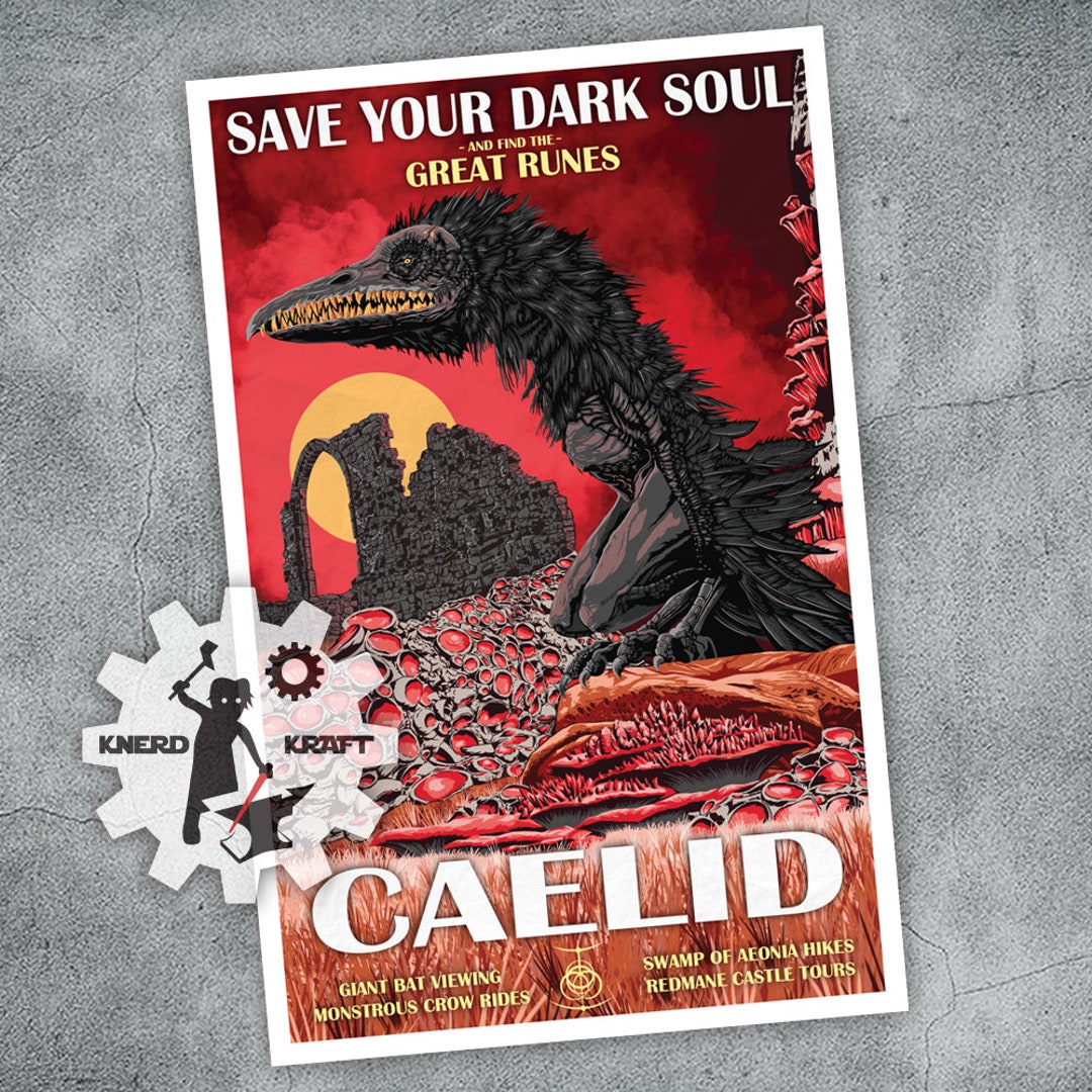 Elden Ring - Caelid - Vintage Travel Poster - 11x17 - Etsy
