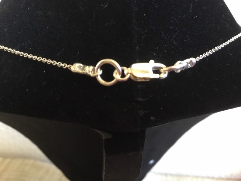 17 Inch Necklace of 1.2mm Sterling Silver Chain With 2 Inch Drop Which ...