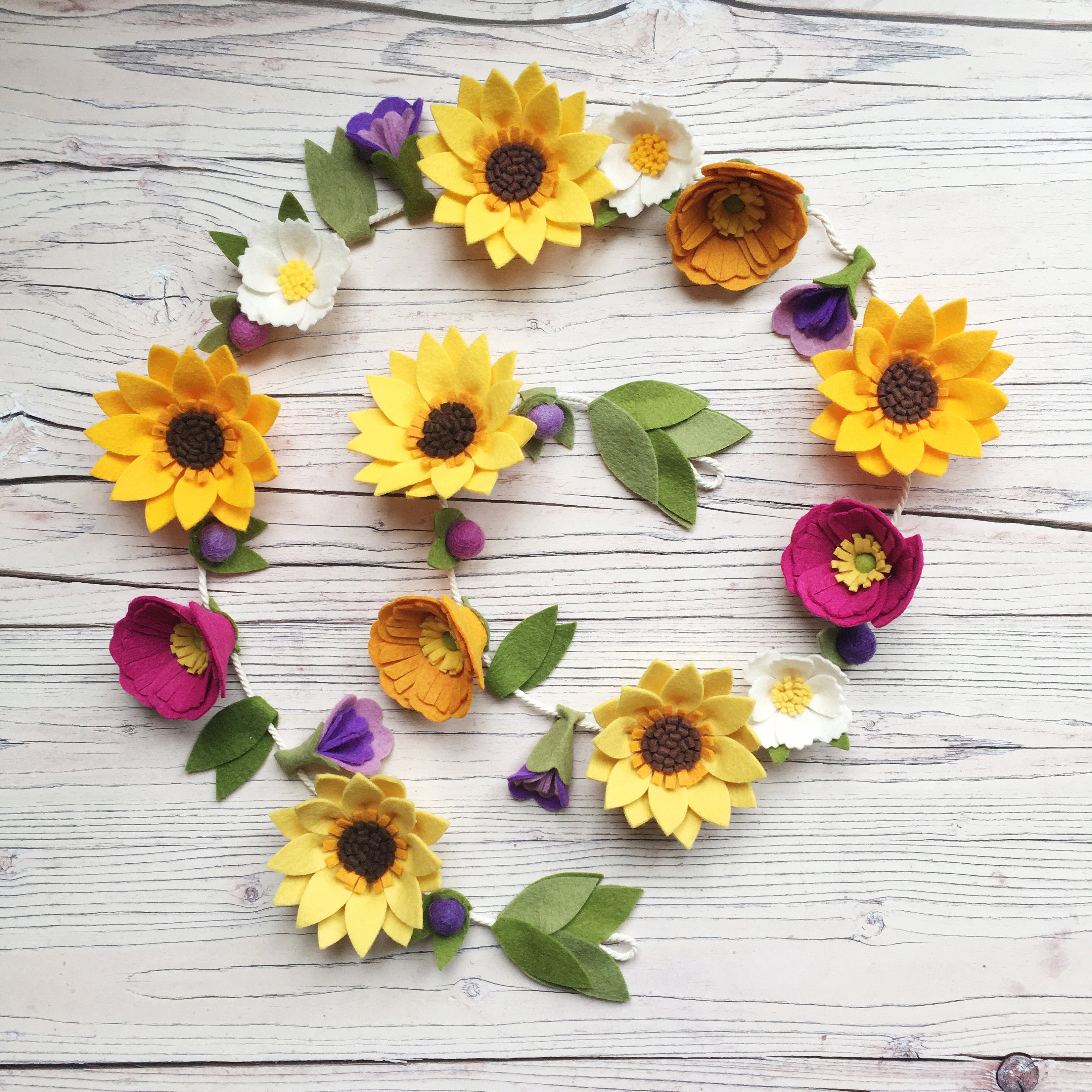 Felt Flower Pattern/tutorial PDF Download: DIY Felt Flowers - Etsy