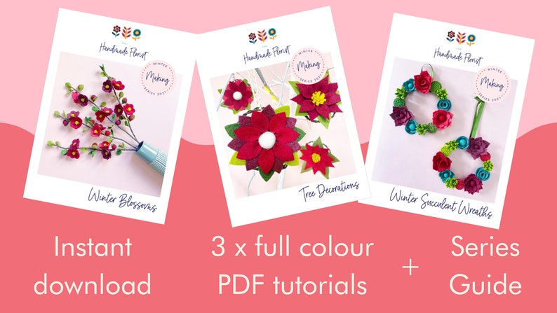 PDF Tutorial Bundle: Winter Making Series 2021 - Digital Version - Felt ...