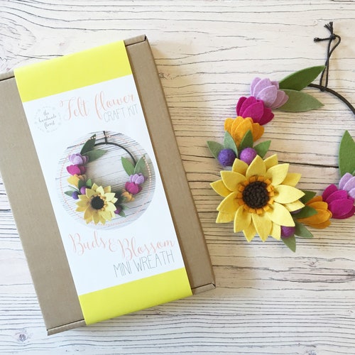 Felt Flower Craft Kit: DIY Felt Flowers Wild Meadow Flower | Etsy