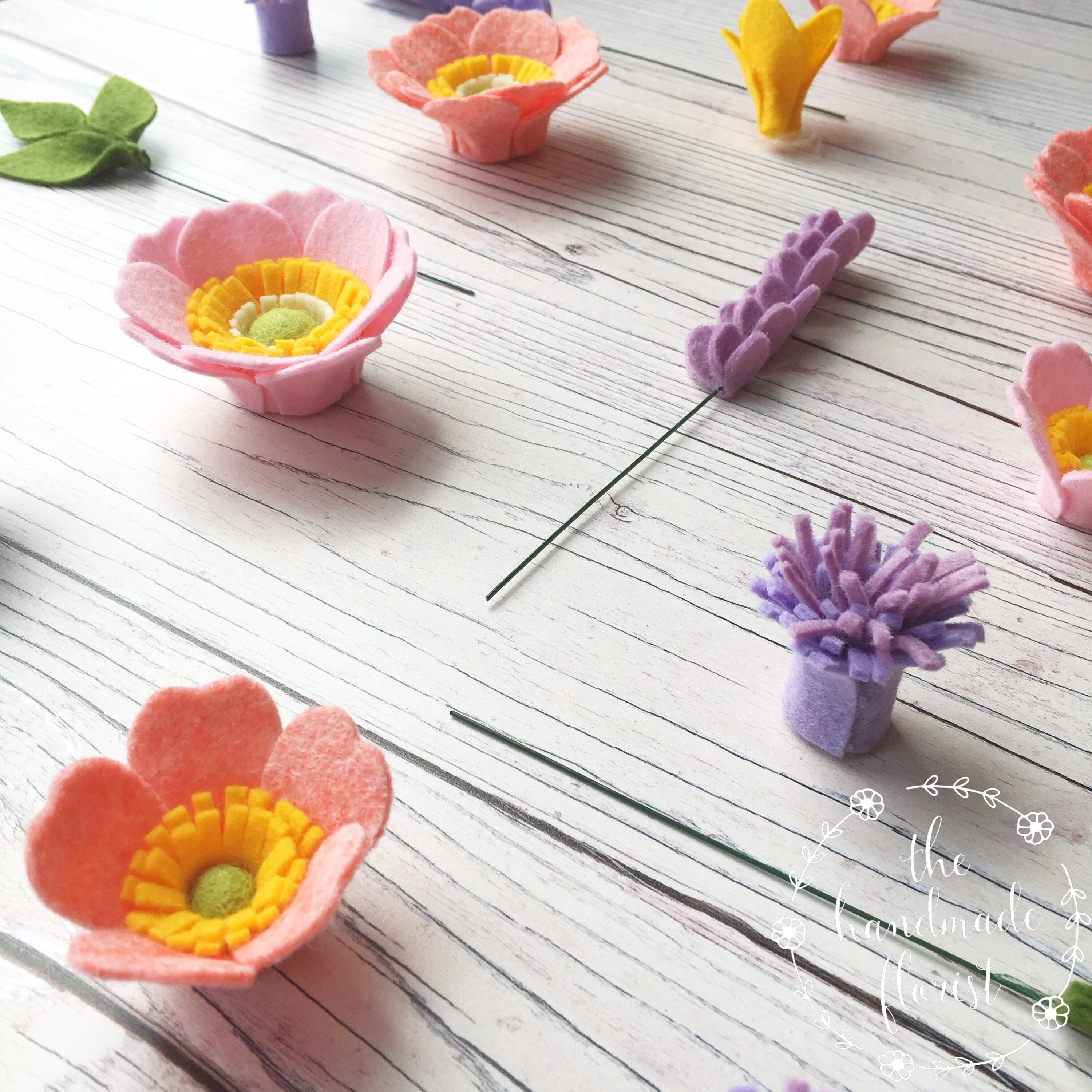 Felt Flower Pattern/tutorial PDF Download: DIY Felt Flowers - Etsy