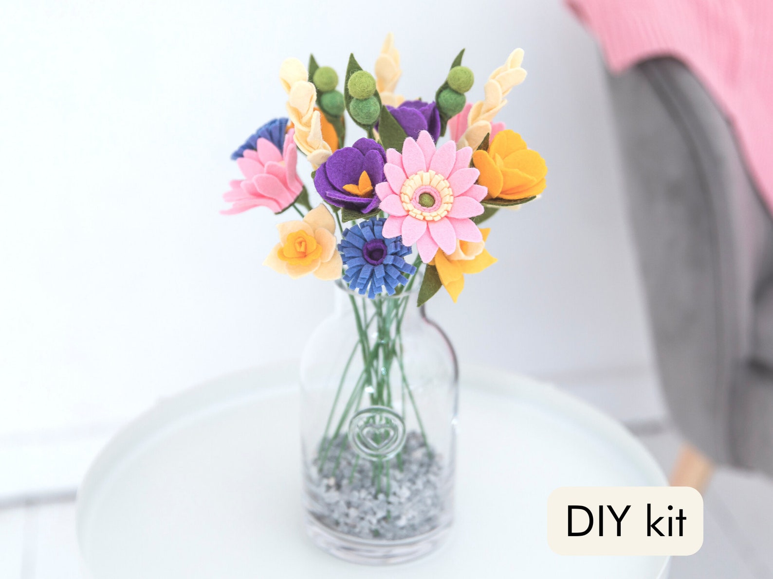 Felt Flower Craft Kit: DIY Felt Flowers Cottage Garden - Etsy