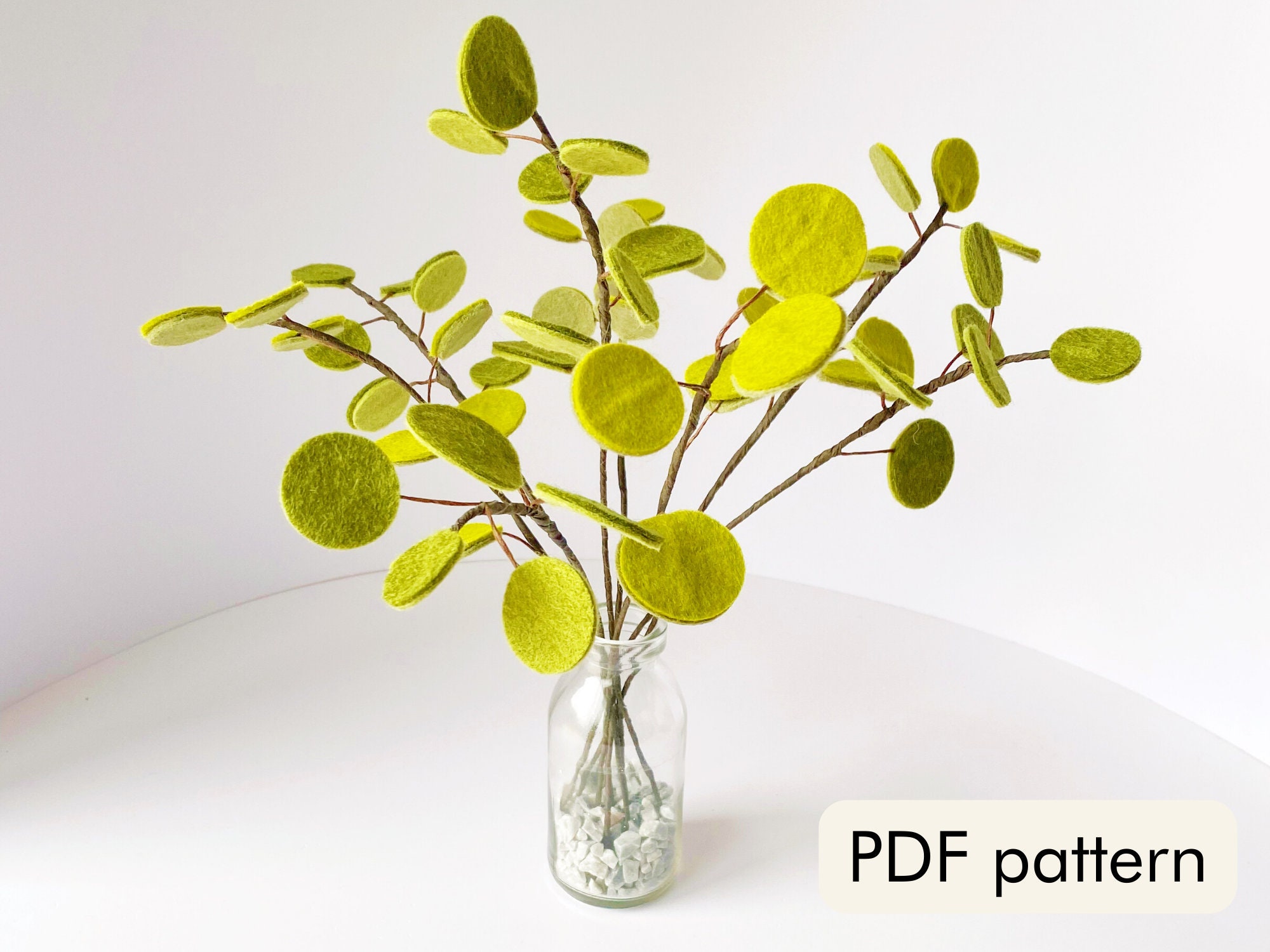 PDF Download - Felt Eucalyptus Stems Tutorial/pattern With Templates ...