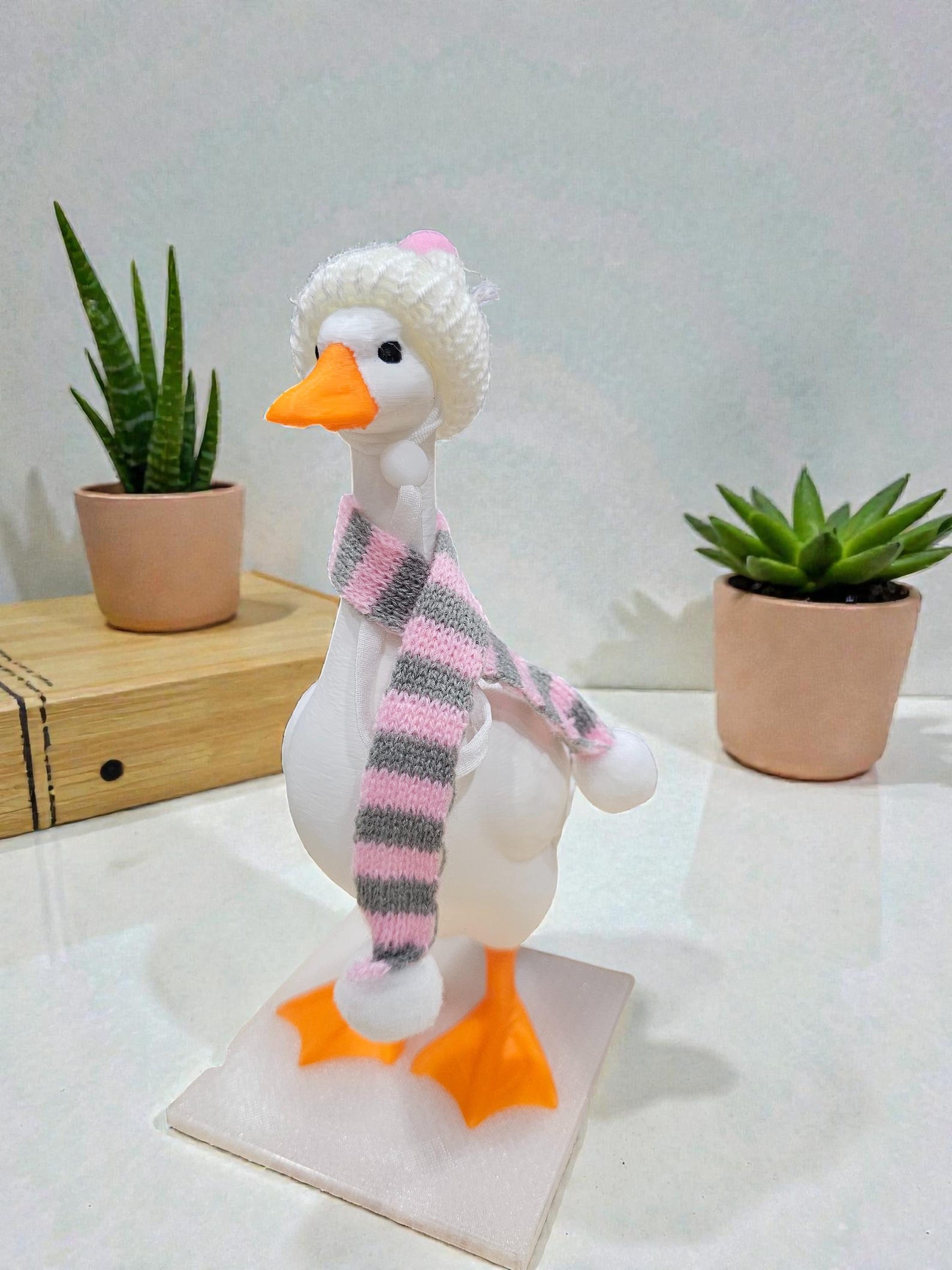 Desk Goose Toy 7in Desktop Tabletop Decor | Silly Goose Miniature - Etsy