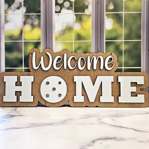 Welcome Home Door Sign With Interchangeable Parts | Holiday Front Door ...