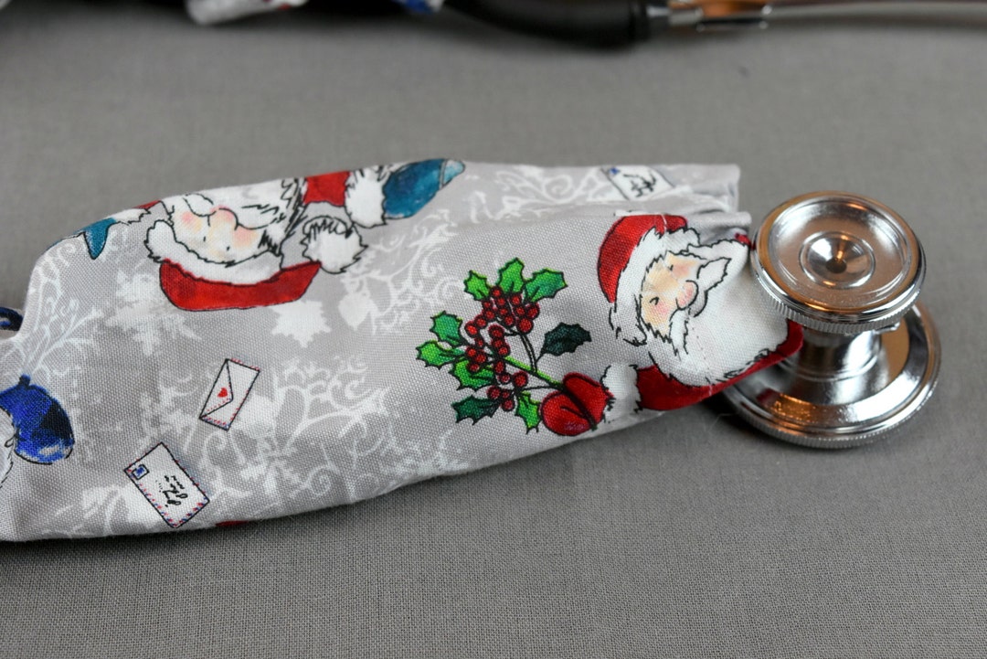 Stethoscope Cover Christmas Holiday | Santa Stethoscope Cord Cover ...