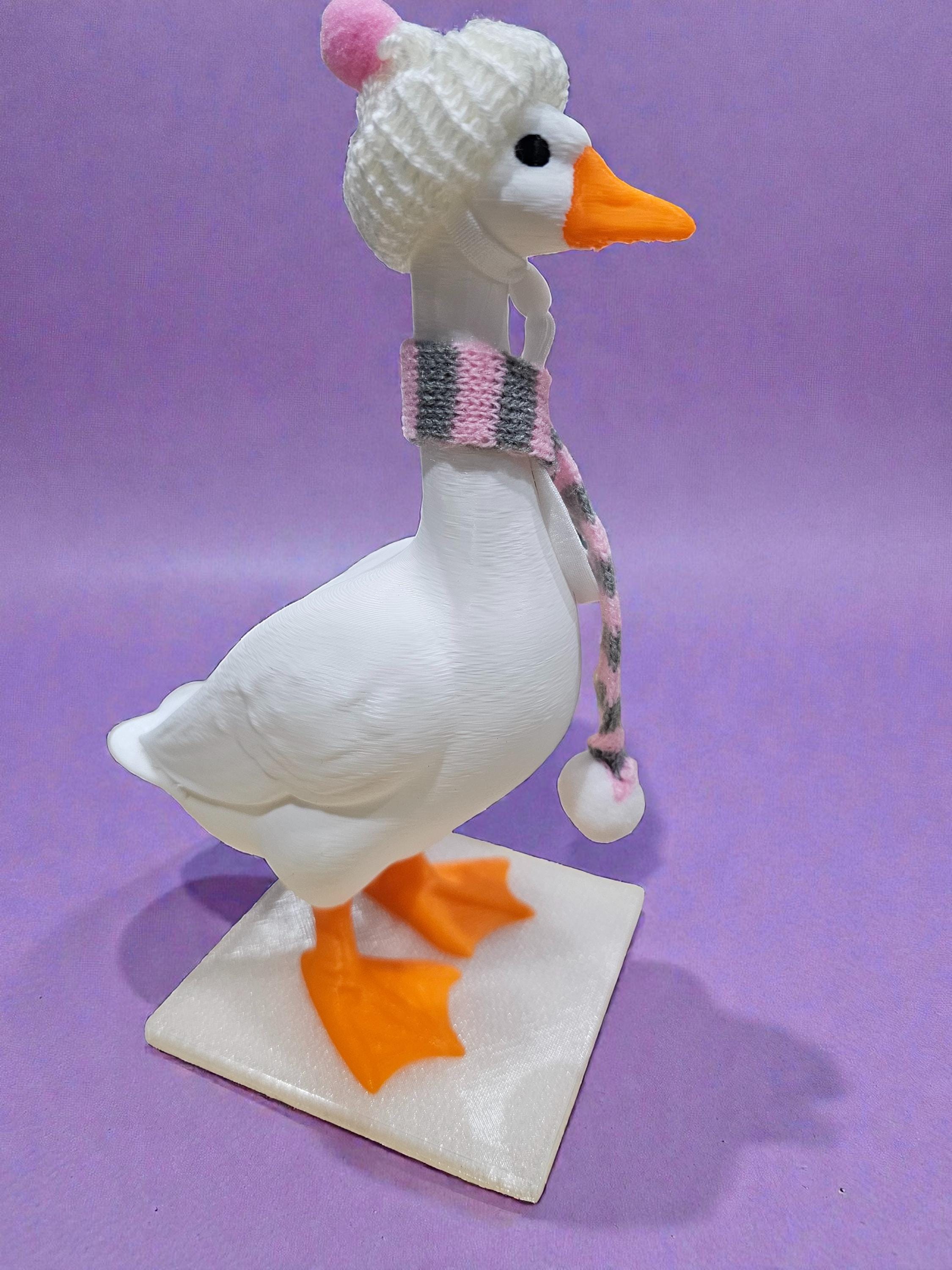 Desk Goose Toy 7in Desktop Tabletop Decor | Silly Goose Miniature - Etsy