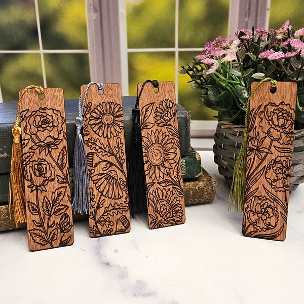 Wooden Bookmarks - Etsy