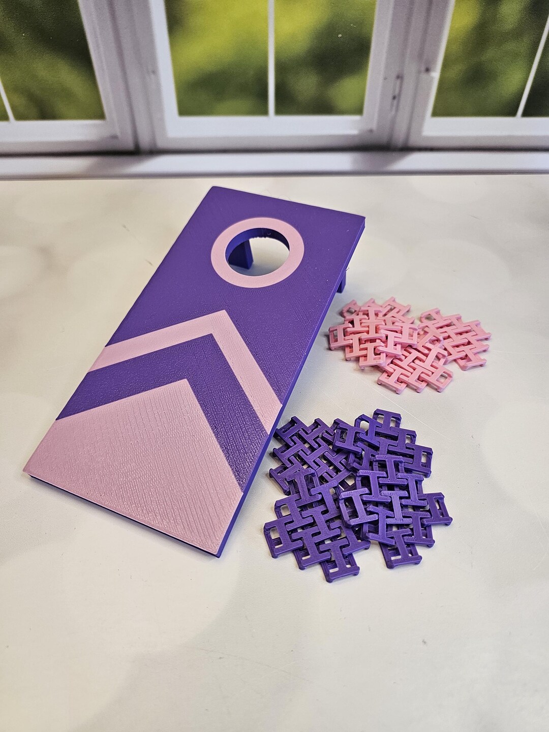 Desktop Cornhole Board | Game Toy Tabletop Decor | Office or Teacher ...
