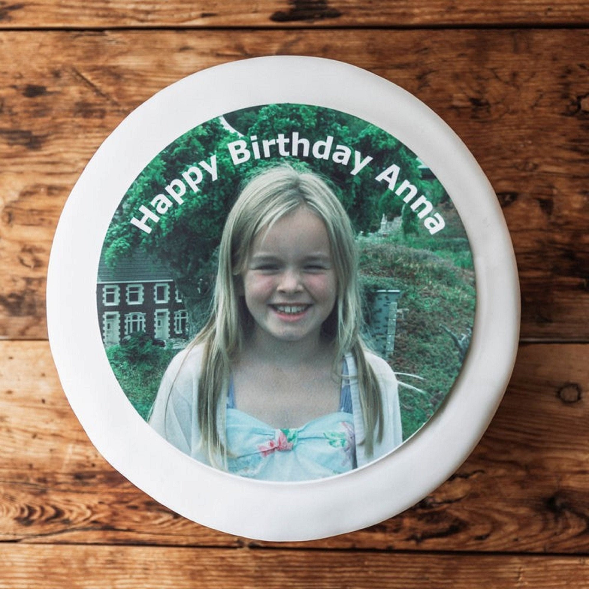 Cumpleaños Photo Cake Topper. Decoración de pasteles. Regalo - Etsy España