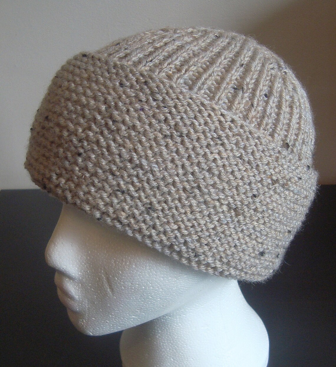 Beanie Hat. PDF Hand Knitting Pattern. - Etsy