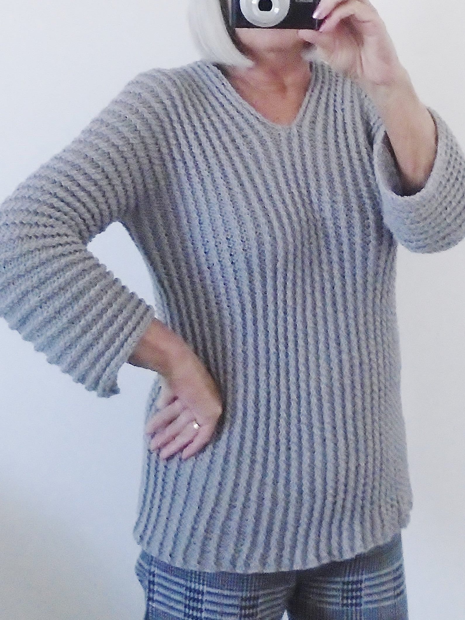 Summer Rib Tee Sweater. PDF Knitting Pattern. One Size. Knit in One ...