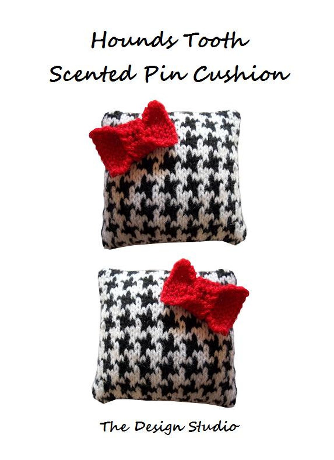 Hounds Tooth Pin Cushion. Hand Knitting Pattern.pdf. - Etsy