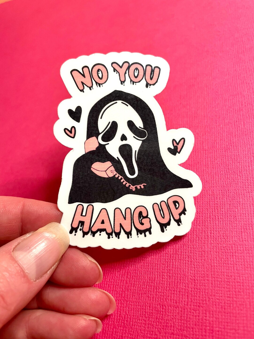 No You Hang up Sticker, Scary Movie, Ghost Face - Etsy