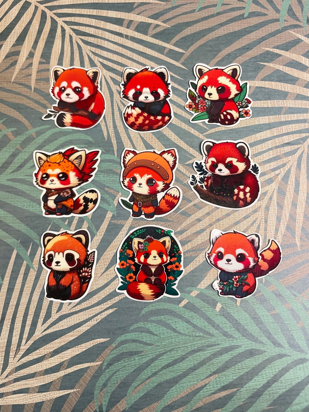 Cute Red Panda Stickers - Etsy