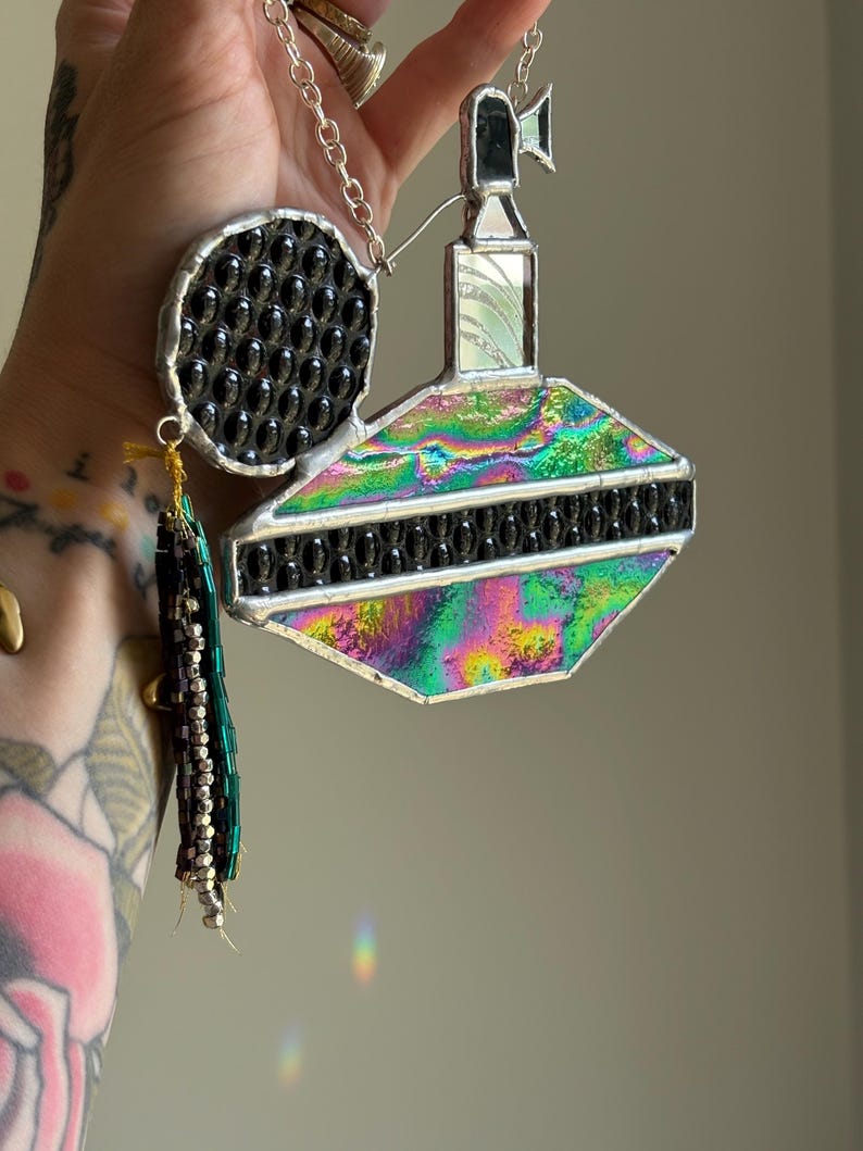 The Alchemist’s Vial – Stained Glass Potion Bottle Suncatcher | Mystic ...