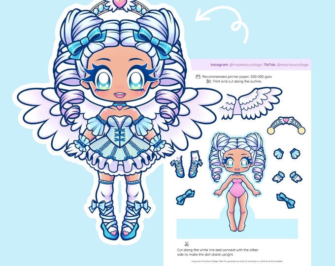 Taurus Zodiac Paper Doll Craft Kit / Instant Download / Kid Craft ...