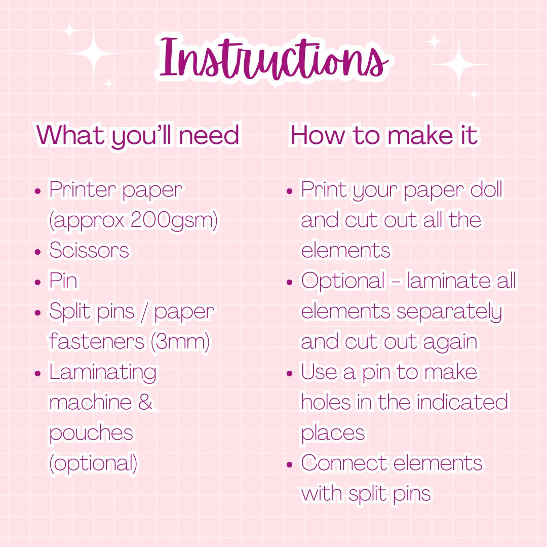 Paper Doll Articulated Printable, Paper Crafts, Paper Play, Cut and ...